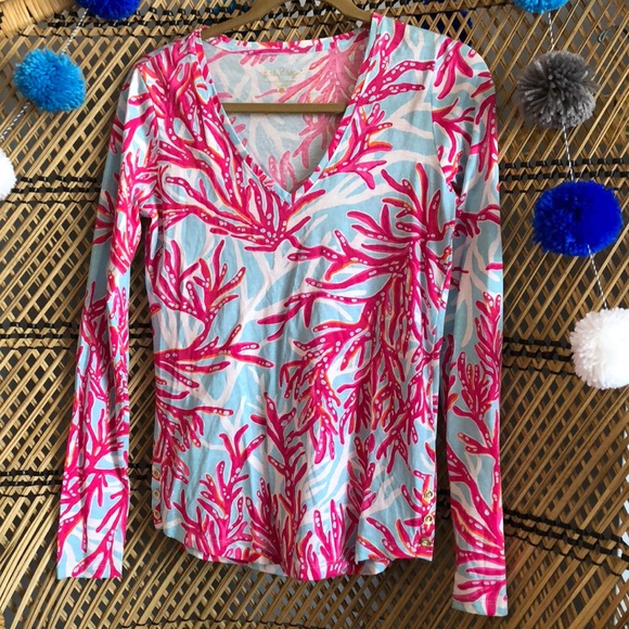 Lilly Pulitzer | Tops | Lilly Pulitzer Long Sleeve Shirt | Poshmark